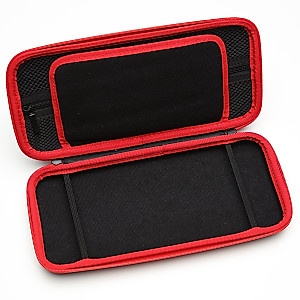 Nintendo Switch Hard Carry Case with 10 Game Cartridge, Carry Shell Pouch for Nintendo Switch Console& Accessories, Black