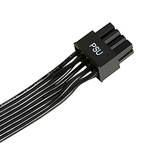 Certusfun PCIE Cable for Corsair, 65CM 8 Pin to Dual 6+2 Pin PCIE Power Cable for Thermaltake, Male to Male GPU Cable for ARESGAME Modular Power Supply (65cm+15cm)