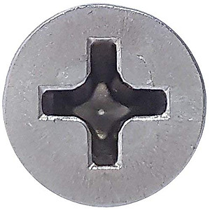 #10 x 1" Flat Head Wood Screws, Phillips Drive, Type 316 Marine Grade Stainless Steel, Partial Thread, Bright Finish, Quantity 25 by Fastenere