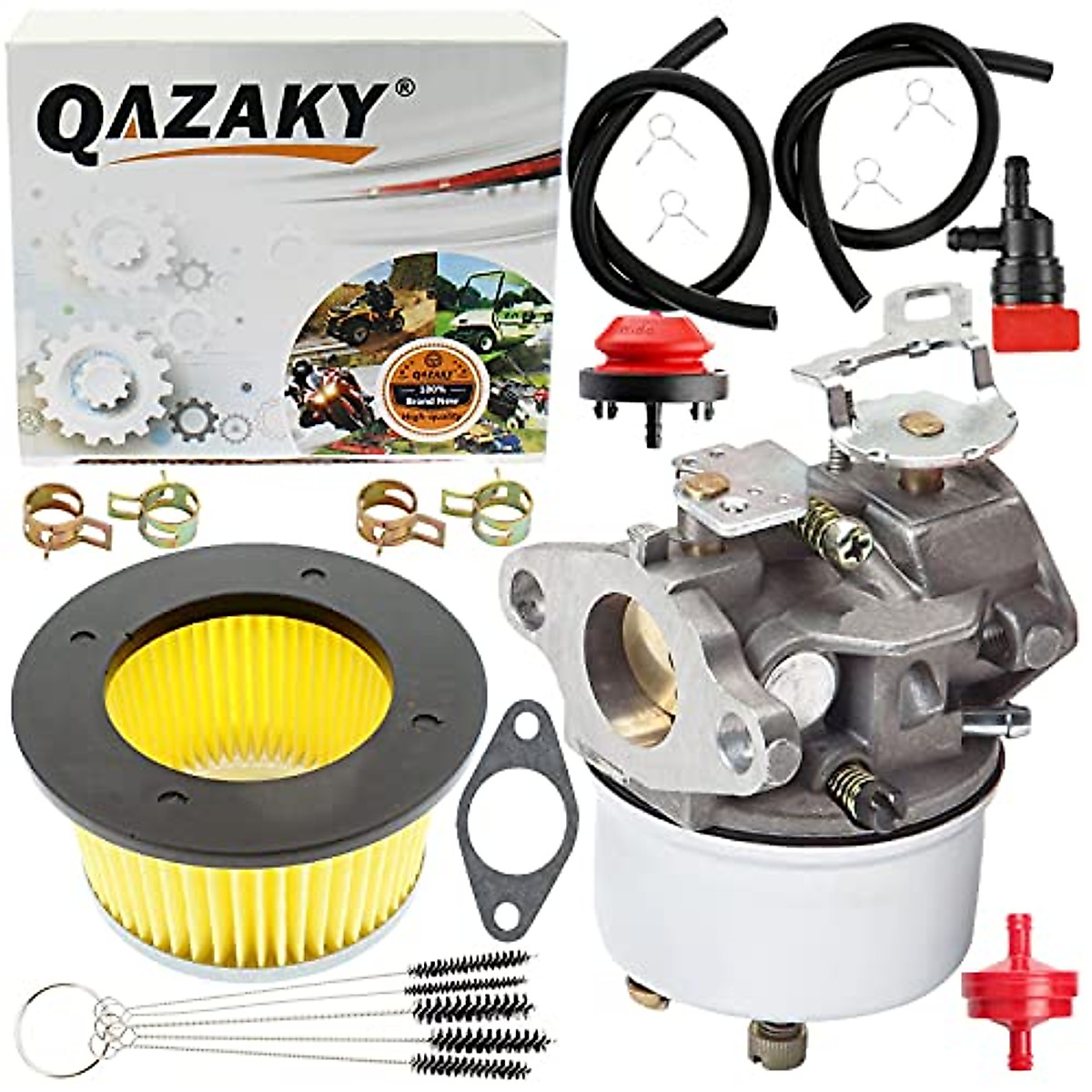 QAZAKY Adjustable Carburetor Compatible with Tecumseh 632107 640084A 640084B 640299A 640299B Craftsman Toro 38035 38052 38054 38052C 38035C 38056 421 521 Snow Blower Thrower Snowblower Carb