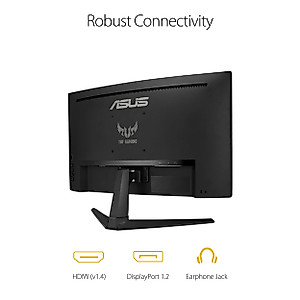 ASUS TUF Gaming 23.8” 1080P Curved Gaming Monitor (VG24VQ1B)( ) (Renewed)