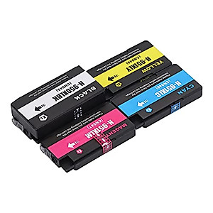 Printer Ink Cartridge,4 Colors Desktop Photo Printers for Officejet Pro 251dw