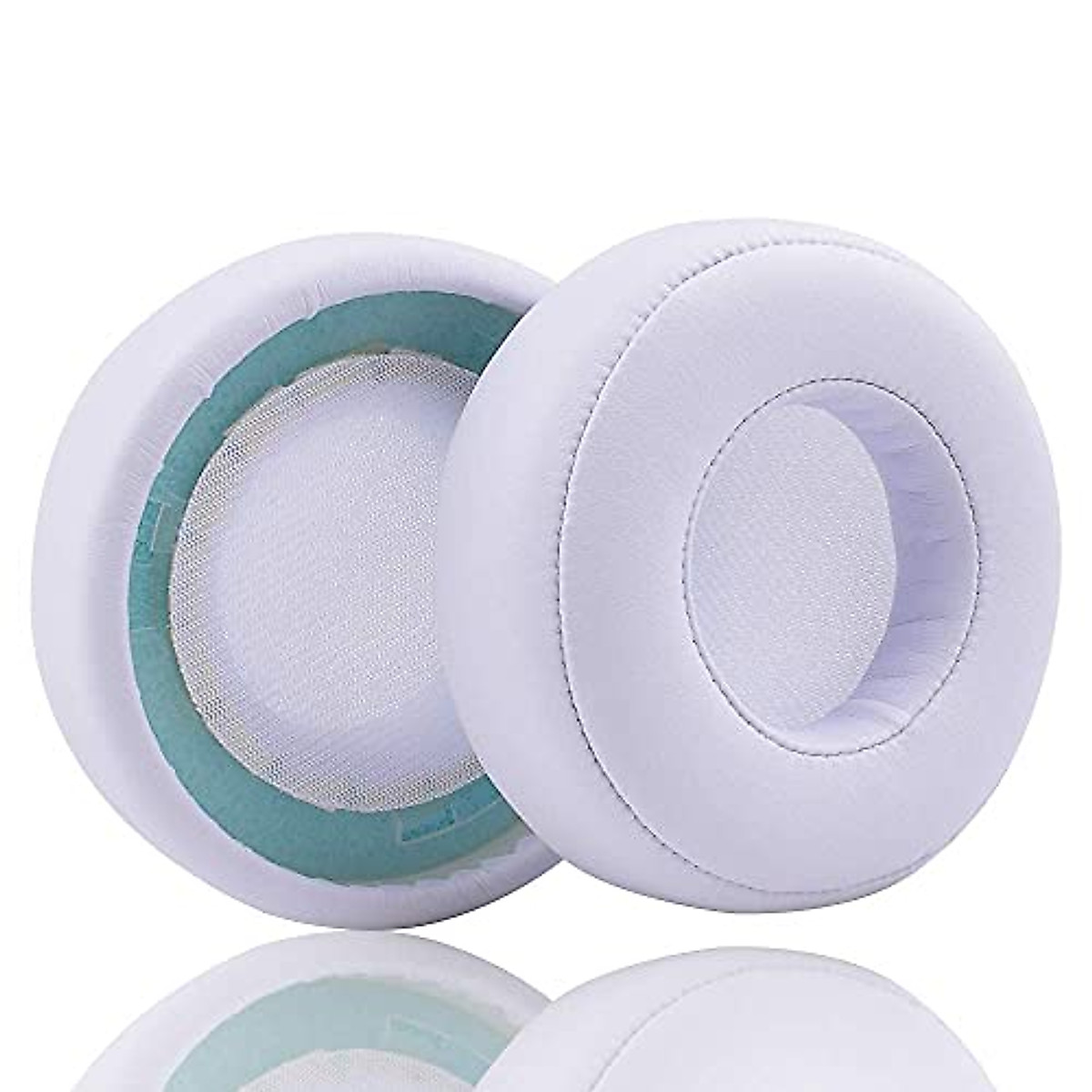 Toeasor Replacement Ear Earpads Ear Pad Ear Cushion Cover Repair Parts Compatible with Beats by Dr Dre Pro Detox Headphones(White)