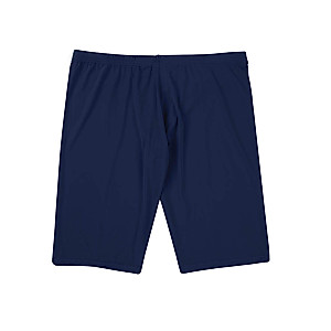 easyforever Mens Compression Shorts with Bulge Pouch Gym Workout Bodybuilding Yoga Swimming Capris Tights Pant Navy Blue Medium