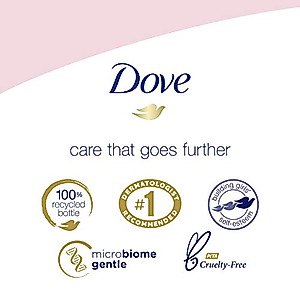 Dove Body Wash 100% Gentle Cleansers, Sulfate Free Peony and Rose Oil Effectively Washes Away Bacteria While Nourishing Your Skin, 22 Fl Oz (Pack of 4)