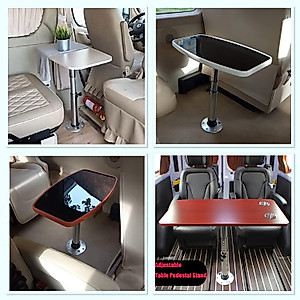 Gdrasuya10 Adjustable Table Pedestal Stand Base for Caravan Motorhome or Boat,Adjustable Telescopic Pedestal 22-28 Inch,Table Pedestal Kit for RV Marine Boat