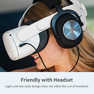 Head Strap Compatible with Oculus Quest 2 Elite Head Strap Replacement with Super Soft Foam, Enhanced Support & Gaming Immersion, Reduce Pressure in VR Headset, Adjustable for different head sizes