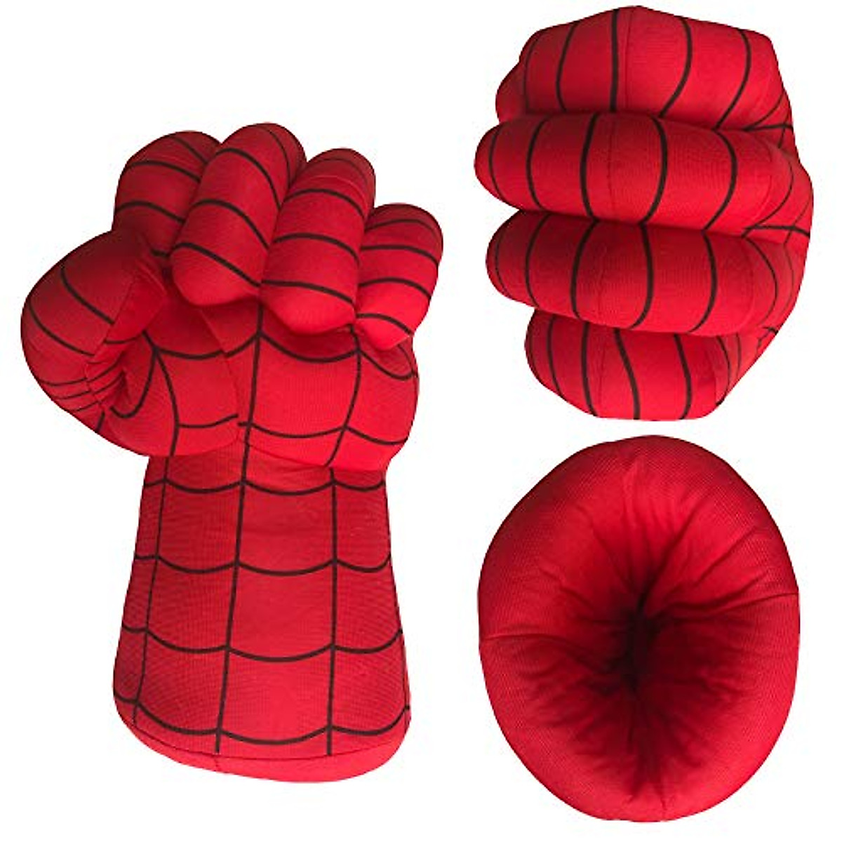 Superhero Gloves Superhero Toy Hands Kids Soft Plush Superhero Gloves Cosplay for Boy Girl Christmas Halloween Birthday Gift