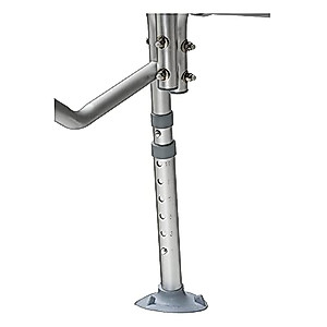 Drive Medical 12025KD-1 Folding Universal Sliding Transfer Bench, Gray