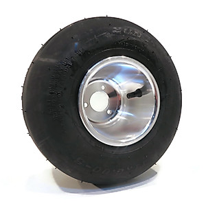 The ROP Shop | (Pack of 2) Tubeless Racing Slick Tire 11x6.00-5 with Aluminum Wheel for Go Kart