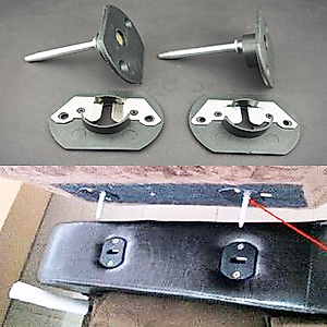 Pmsanzay Universal Sectional Sofa Couch Sectional Interlocking Bracket Furniture Connector Single Pin Style for Recliner/Sofa Furniture Suite Joint Connector, （Pack of 2）