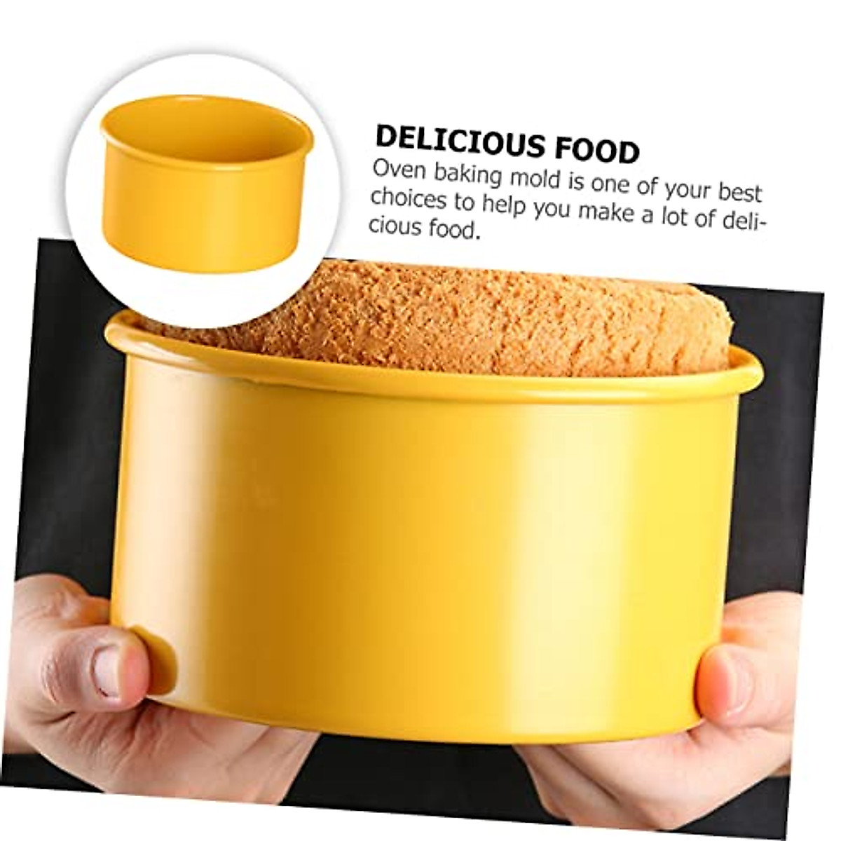 Abaodam 2pcs cake pan mold round cake pan mini cakes circle cake pan 9 inch cake pan deep cake baking pan bread useful baking tray baking plate for kitchen oven baking mold food microwave