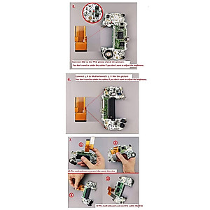 GBA IPS V2 Mod Kit IPS Screen LCD Kits for GBA Backlight LCD Screen 10 Levels Brightness LCD V2 Screen For GBA Console With Light Blue Clear Pre-Cut Shell