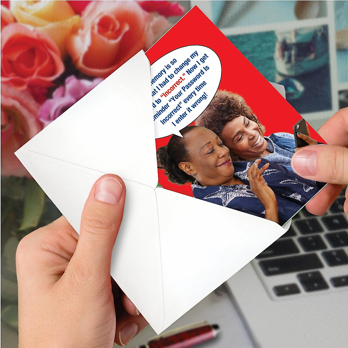 NobleWorks - 1 Funny Birthday Greeting Card with Envelope - Grown-Up Humor, Happy Birthday Card for Senior Citizens - Incorrect C9345BDG-ET