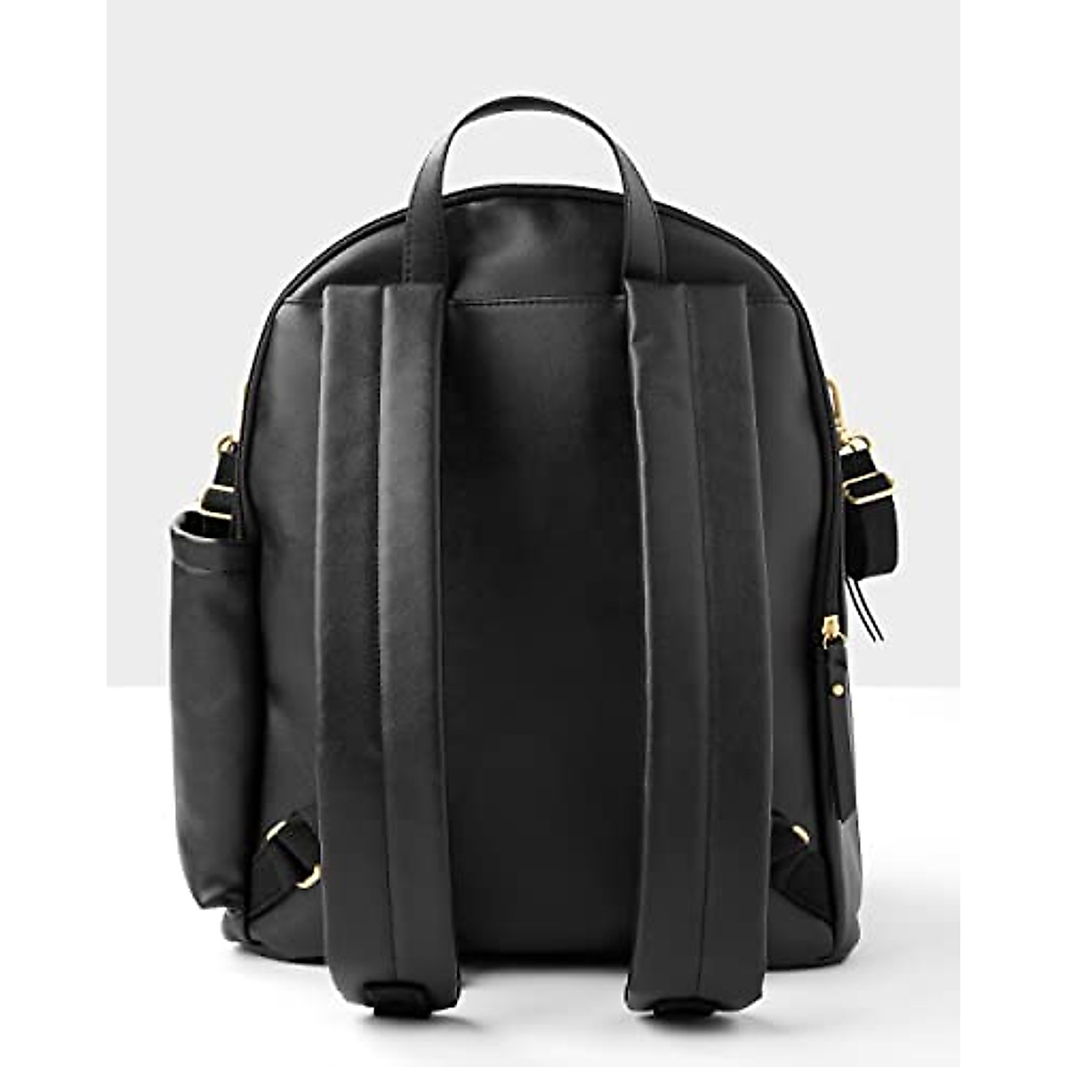 Skip Hop Diaper Bag Backpack: Greenwich Multi-Function Baby Travel Bag with Changing Pad and Stroller Straps, Vegan Leather, Black (Discontinued by Manufacturer)