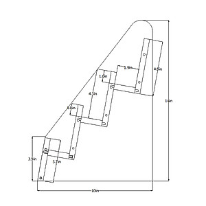 FixtureDisplays® White Countertop Book Shelf Display, Greeting Card Rack, Step Rack for Literature, Magazines, Brochure, Tile Sample Paint Brochure Holder, Unassembled 2904-white-NPF