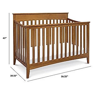 DaVinci Grove 4-in-1 Convertible Crib in Chestnut, Greenguard Gold Certified