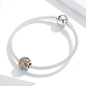 LAMOONY Basketball Charm 925 Sterling Silver Ball Charm Sport Charm Volleyball Charm Hockey Charm Football Charm for Pandora Charm Bracelet Beads for making jewelry