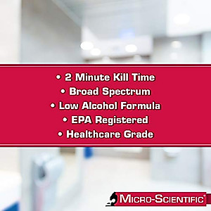 Micro-Scientific Opti-Cide3 Medical Disinfecting Wipes Healthcare Grade Disinfectant Cleaner Surface Wipes - OCW06-100