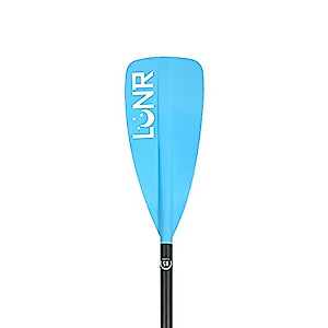 Boardworks Lūnr Inflatable Stand-Up Paddle Board (iSUP) | SUP Package Includes Three Piece Paddle, Carry Bag, Leash, Phone Case and Pump (SUP) Complete Kit | 10’5”, Blue/White
