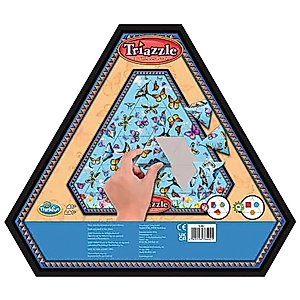 Think Fun Triazzle Picture-Matching Brainteaser - Engaging Brain Puzzle for Kids & Adults | Award-Winning Game | Enhances Memory & Problem-Solving Skills | Butterflies Edition
