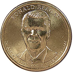 2016 P&D Ronald Reagan Presidential Dollar 2 Piece Set BU Uncirculated $1 Coins
