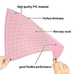 AHIJOY Standard Grip Cutting Mat for Cricut 12"x12" 3 Pack Cricut Accessories Cutting Mat for Cricut Maker/Air 2/Air/One Adhesive Sticky Cutting Mats Accessories for Cricut,Blue