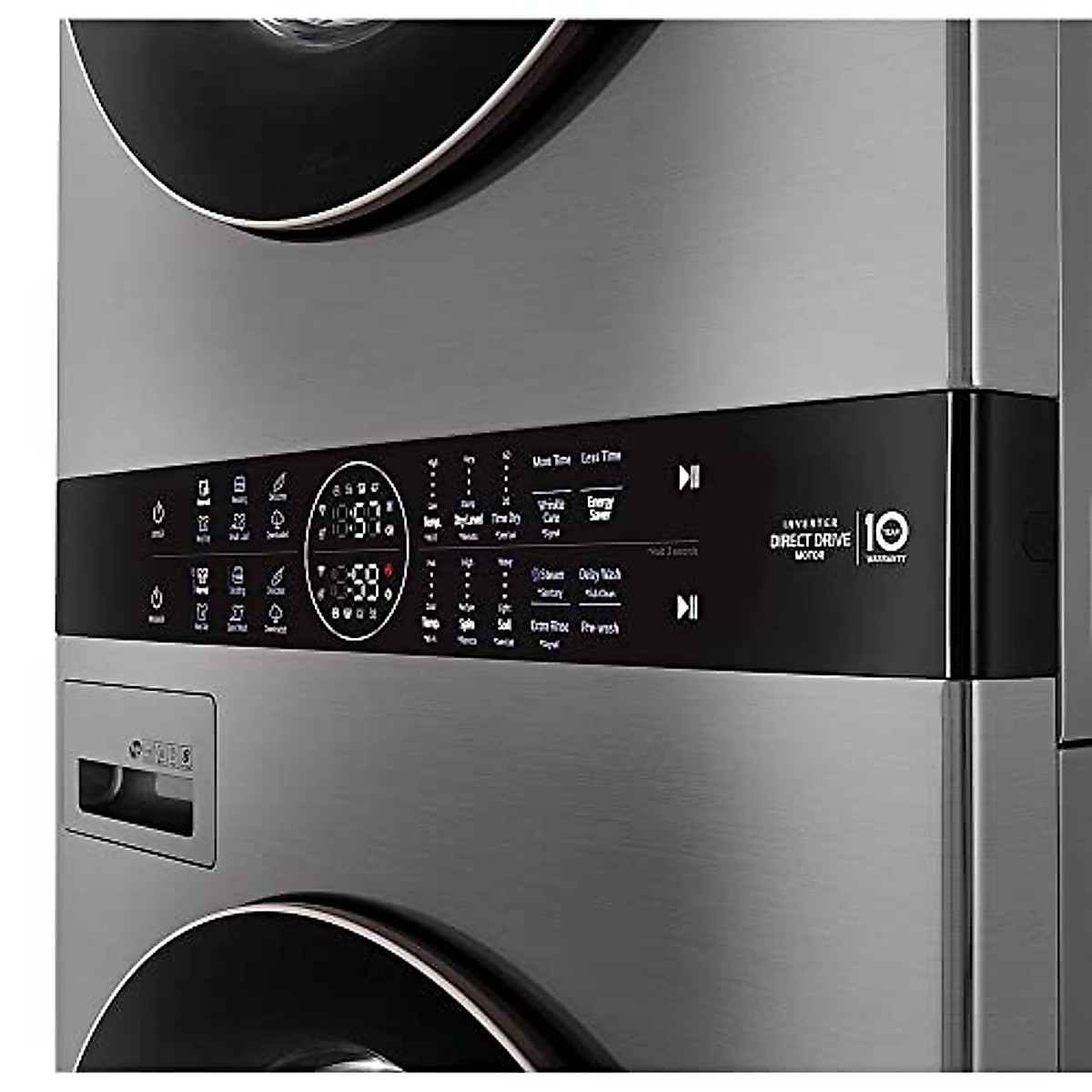 Single Unit Front Load LG WashTower™ with Center Control™ 4.5 cu. ft. Washer and 7.4 cu. ft. Gas Dryer