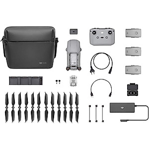 DJI Mavic Air 2 Fly More Combo - Drone Quadcopter UAV with 48MP Camera, 3 batteries, Case, 128gb SD Card, Lens Filters, Landing pad Kit with Must Have Accessories