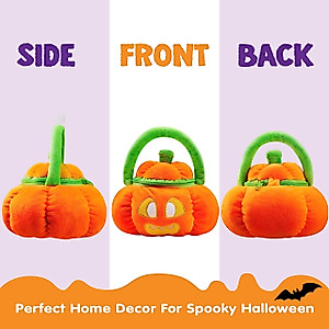 JOYIN Baby's Pumpkin Halloween Playset with 8 Fun Play Pieces, Plush Goodie Bags Stuffers/Fillers, Halloween Party Decoration, Prizes and Gifts for Infants Boys and Girls