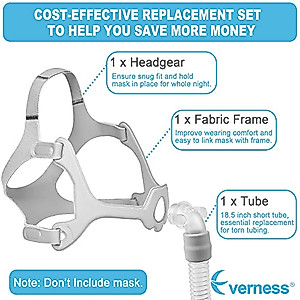 Replacement Set Includes Most You Need in One Pack, Snug Fit & Great-Value, Durable Replacement Set Supplies by Everness, No Clips