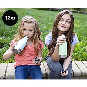 MIRA Child Lunch Bundle with 13.5oz Insulated Food Jar (Teal) and 12oz Insulated Cola Shaped Bottle (Teal)