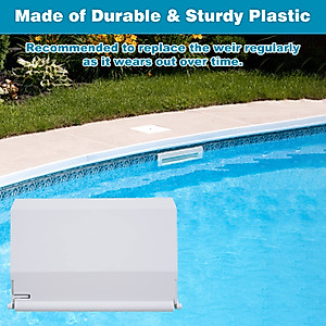 Fuoequl Pool Skimmer Weir Door SP-1082-K Weir Pool Skimmer Inground Fits Models SP1083 SP1084 SP1085 SP1086 SP1075 Skimmer Weir Flap