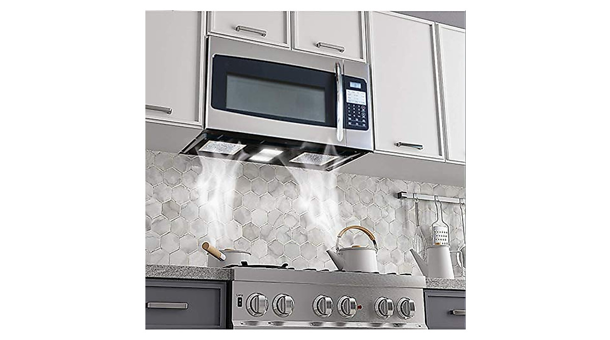 SMETA 30-Inch Over-The-Range Microwave Oven with Exhaust Fan 1000W