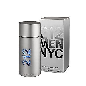 Carolina Herrera 212 Men Fragrance For Men - Timeless Scent - Warm Sandalwood - Fresh Notes - Beautifully Bright Fragrance - Energetic Green With Sensual Peppery Spices - Edt Spray - 3.4 Oz