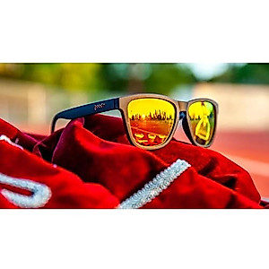 Goodr OG Polarized Sunglasses Sunbathing with Wizards/Light Blue, One Size - Men's