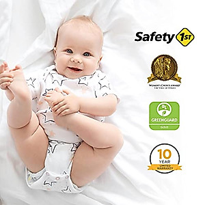 Safety 1st Heavenly Dreams Baby Crib and Toddler Bed Mattress, Waterproof and Stain Resistant Cover, White