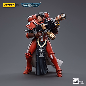 JOYTOY New 1/18 Warhammer 40,000 Action Figure Adepta Sororitas Battle Sisters Order of The Bloody Rose Sister Ignacia Collection Model Birthday Gifts
