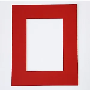 topseller100, Pack of 25 sets of 8x10 RED Picture Mats Mattes Matting for 5x7 Photo + Backing + Bags