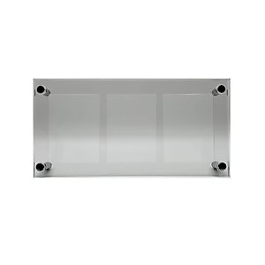 Trading Card Frame Holder Stand Display - 3 Card Slots Clear Acrylic UV Filtering Screwdown