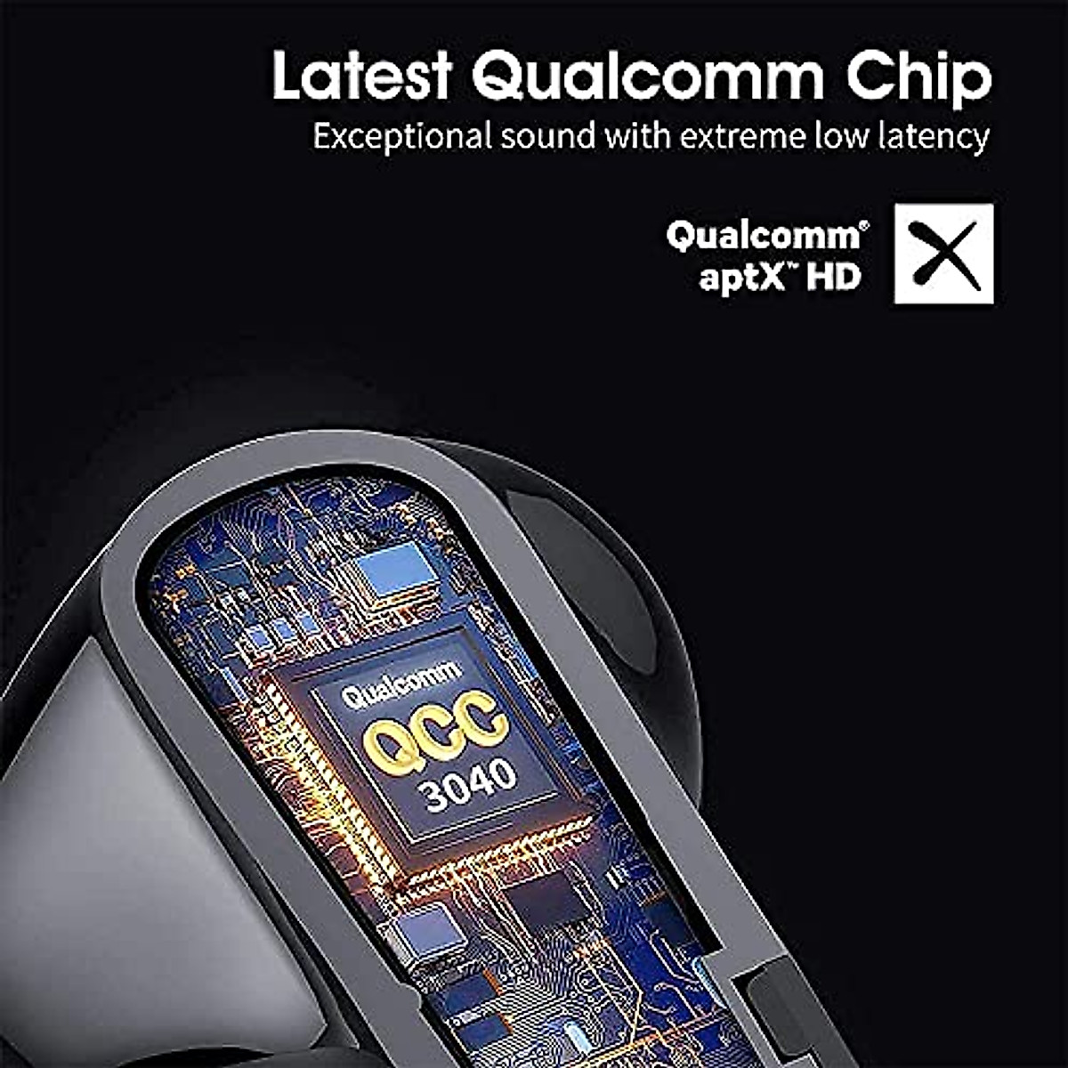 Wireless Earbuds,Bluetooth Headphones, IPX7 Waterproof Sports 3D Stereo Headphones with 24Hr Playtime Noise Canceling in-Ear Built-in Mic Headset for Android/iPhone/Samsung