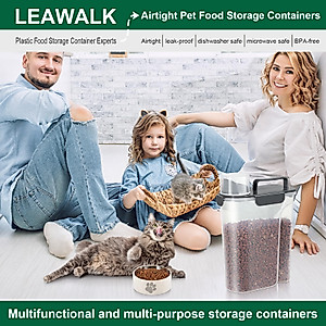 10-14 LBS Airtight Cat Food Storage Container,Dog Food Storage Container With Upgraded Large Nozzle,BPA-Free,Pet Food Storage Containers For Rice,Grain,Pet Food,Flour Dog Treat Storage-2pack Dark Gray