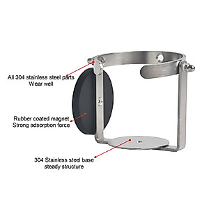 Universal Multidirectional Magnetic Cup Holder, Suitable for Placing All Kinds of Cups on Tractor, Lawnmower and Forklift, Horizontal Mounting Magnetic, Side Mounted Magnetic (1 Pack)