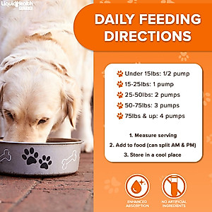 Liquid Health Pets K9 Omega 3 Fish Oil for Dogs - Liquid Omega 3 for Dogs with EPA + DPA + DHA, Dog Shedding Suplement May Reduce Itching and Support Joint, Immunity, Brain & Heart Health (16 Oz)