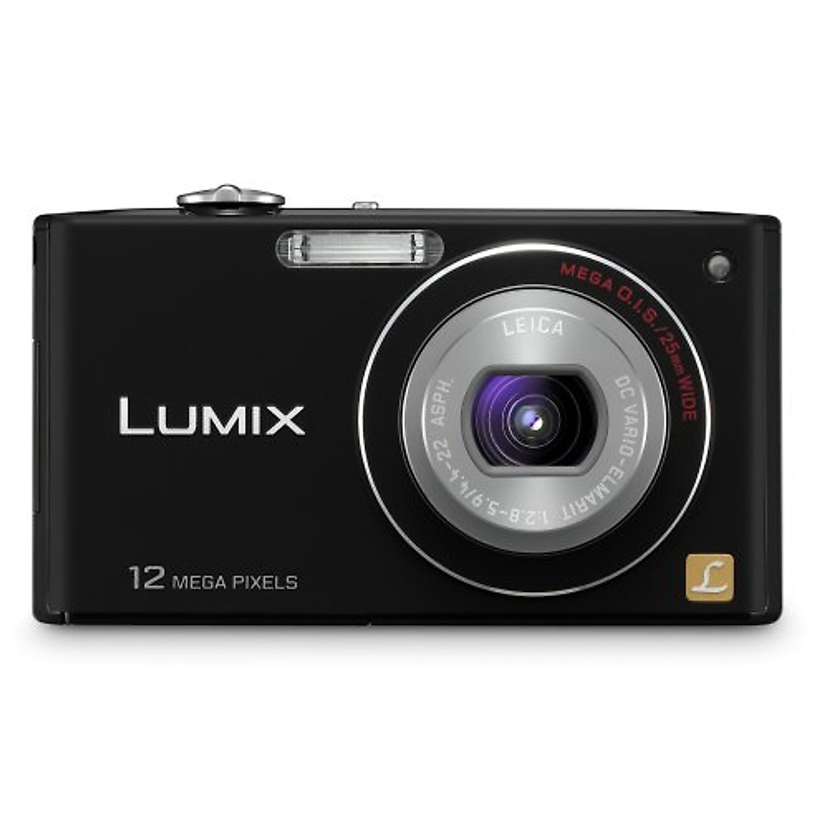 Panasonic Lumix DMC-FX48 12MP Digital Camera with 5x MEGA Optical Image Stabilized Zoom and 2.5 inch LCD (Black)