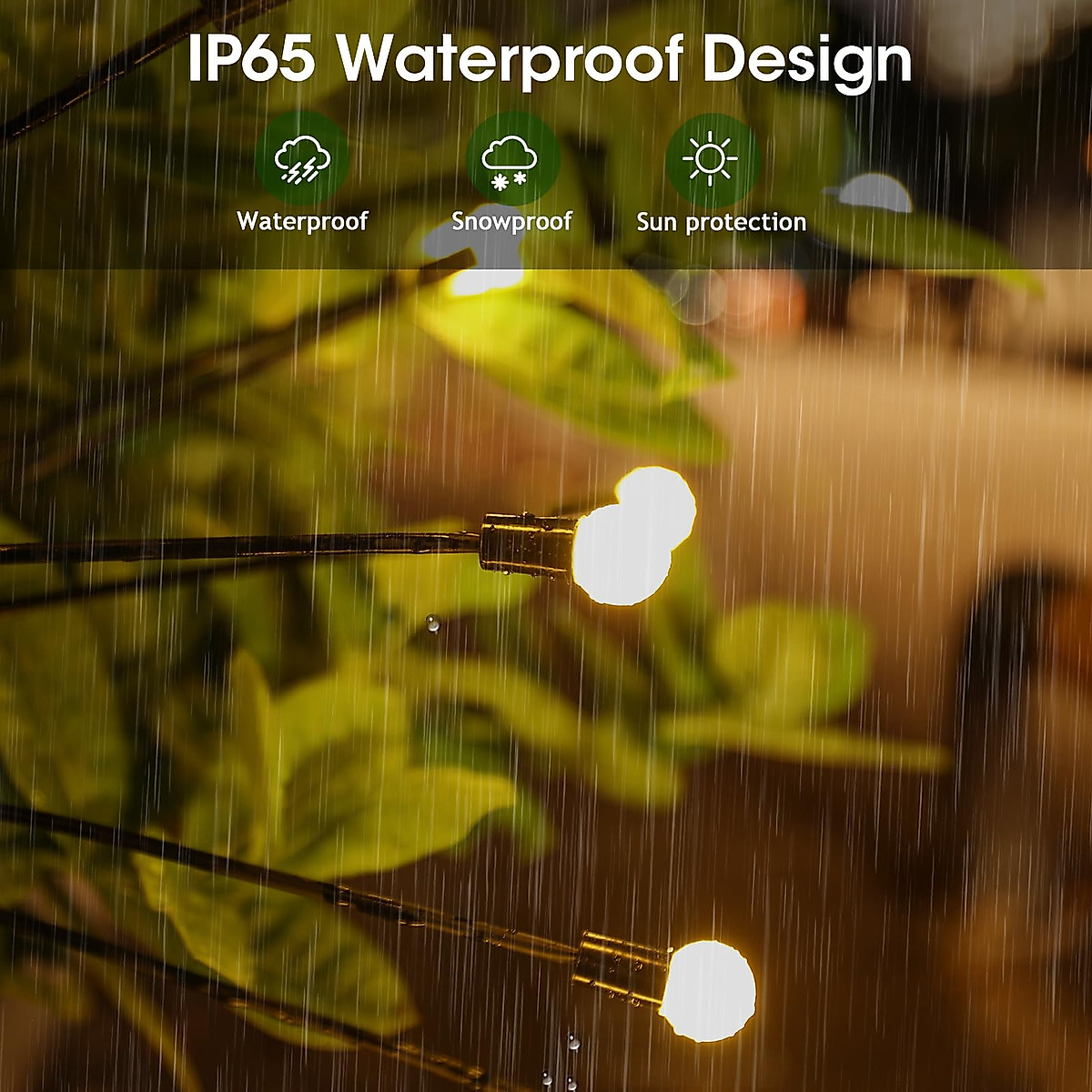 Qnoon Solar Firefly Lights for Outside Waterproof, Outdoor Solar Powered Garden Lights for Yard, Warm White Lights Sway by Wind for Backyard Yard, Fence, Garden Decor (White)