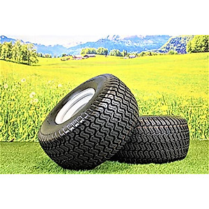 (Set of 2) 20x10.00-8 Tires & Wheels 4 Ply for Lawn & Garden Mower (Compatible with Husqvarna)