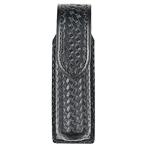 Safariland Duty Gear Bianchi 38-4HS: Mace Holdertop Flap, Basket Weave, Black