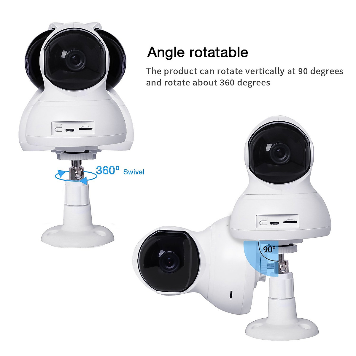 Wall Mount Bracket for YI Dome Camera and YI Cloud Home Camera，HOLACA 360 Degree Protective Adjustable Wall Mount Holder for YI Camera