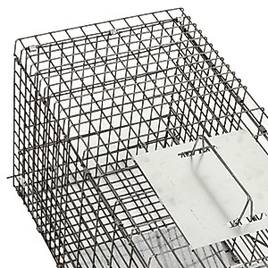 Oteymart Live Animal Trap Cage Humane Cage Catch Metal Steel with Handle, Release Rats Mouse Mice Rodents Squirrels, Rats,and Similar Sized Pests, 32" X 12.5" X 12"